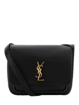 Saint Laurent Saint Laurent Leather Niki Crossbody Bag Black