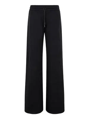 Off-White Cotton Round Sweatpant - Black