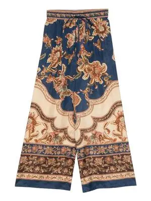 Zimmermann Trousers Palazzo Pants - Blue
