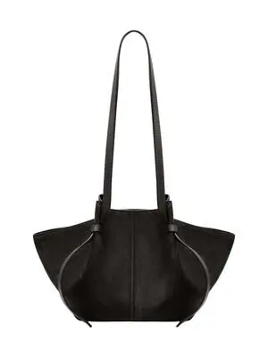 Yuzefi Mochi Suede Leather Shoulder Bag - Brown