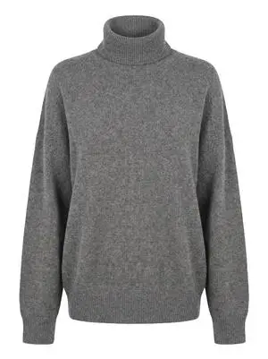 Brunello Cucinelli BRUNELLO CUCINELLI Cashmere Roll Neck Jumper Gray
