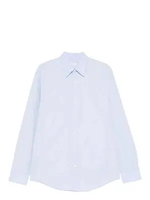 Dries Van Noten Caper Cotton Poplin Shirt - Blue