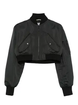 Balenciaga Cropped Bomber Jacket - Multicolor