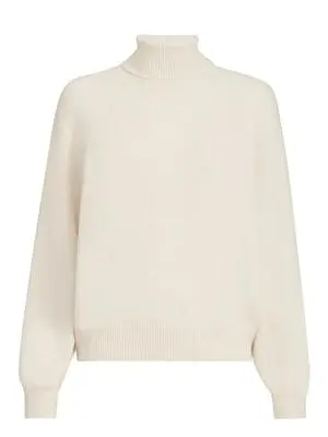 Brunello Cucinelli Cashmere Turtleneck Jumper - Cream