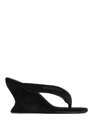 Balenciaga Gaeta Wedge Flip-flops - Black