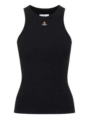 VIVIENNE WESTWOOD Logo Tank Top - Black