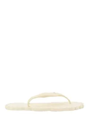 Zimmermann Zimmermann Rubber Thong Sandals Cream