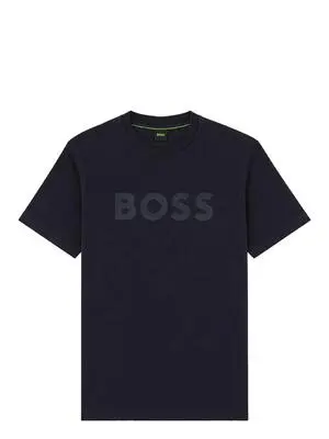 BOSS T-shirt Con Logo - Blue