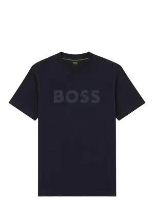 BOSS T-shirt Con Logo - Blue