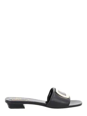 ROGER VIVIER ROGER VIVIER Leather Sandalo Mule Belle Black