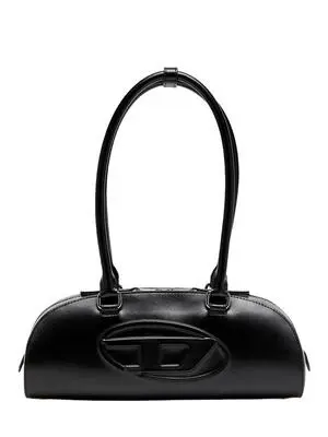 DIESEL® Leather Shoulder Bag - Black