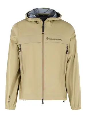 Moncler Moncler Grenoble 'Shipton' 'Gore-Tex' Foldable Shell Jacket With Khaki Hood Men Green