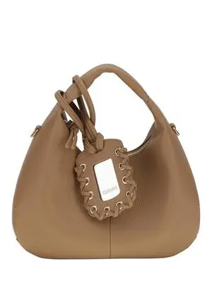 GANNI Ganni Women Hobo Handbag Cream