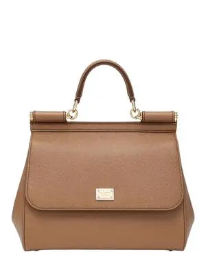 Dolce & Gabbana Large Caramel Sicily Hand Bag - Brown