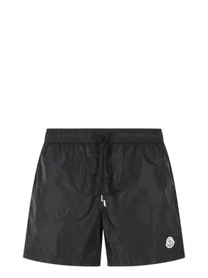 Moncler Moncler Black Nylon Swimsuit Men Black
