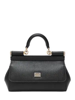 Dolce & Gabbana Small Sicily Handbag - Black
