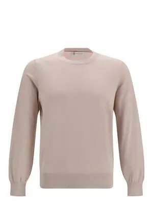 Brunello Cucinelli Brunello Cucinelli Men Sweater In Cotton Cream
