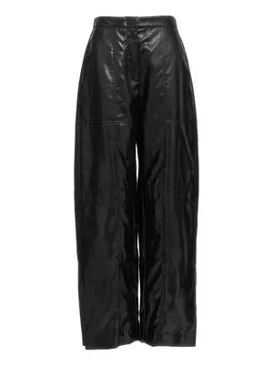 JIL SANDER Coated Pants - Black