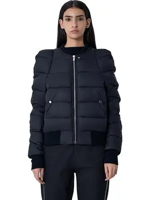Rick Owens Duvet Bomber Coat - Black