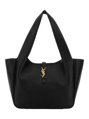 Saint Laurent Leather Le 5 À 7 Bea Shopping Bag - Black