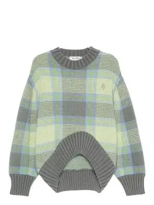 Attico THE ATTICO Checked Wool Crewneck Sweater Multicolor