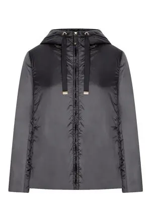 Max Mara Padded Hooded Jacket - Black