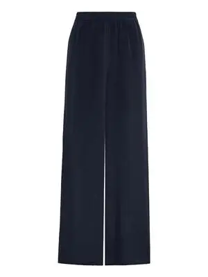 Max Mara Heavy Silk Trousers - Blue