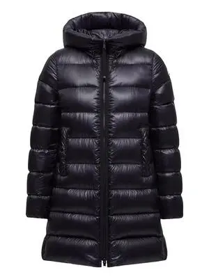 Moncler Suyenne Midi Hooded Down Coat - Black