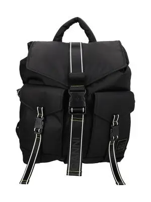 GANNI Recycled Polyamide Backpack - Black