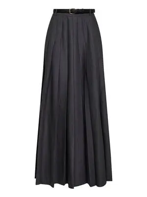 SELF-PORTRAIT SELF-PORTRAIT Wool Blend Maxi Skirt