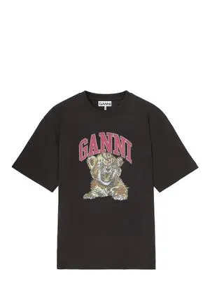 GANNI Grey Tops T-shirts & Jerseys - Gray
