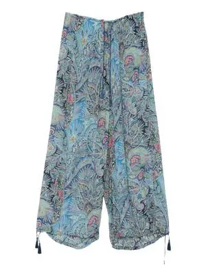 Etro Printed Wide-leg Trousers - Multicolor
