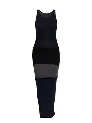 Balenciaga Upside Down Long Dress - Multicolor