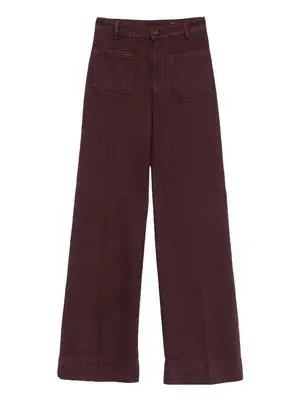 Victoria Beckham Wide-leg Denim Trousers - Red