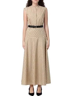 Max Mara Polka Dot Poplin Midi Dress - Multicolor