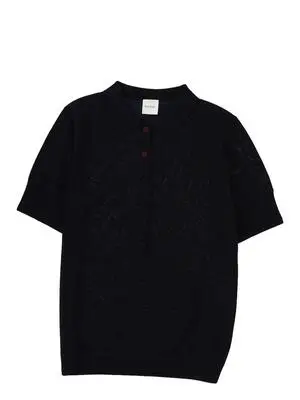 Paul Smith Maglia Polo In Lana Merino - Blue