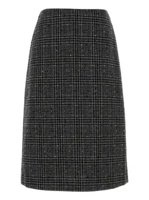 Fendi FENDI Embroidered Tweed Skirt Multicolor