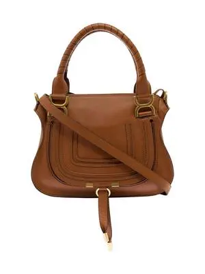 CHLOÉ Chloé Women 'Mercie' Brown Handbag With Logo Embossed On The Front In Leather Woman