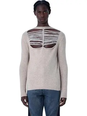Rick Owens RICK OWENS Wool-Blend Knit Top Multicolor