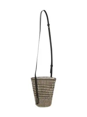 Loewe Braid Raffia Bucket Bag - Multicolor