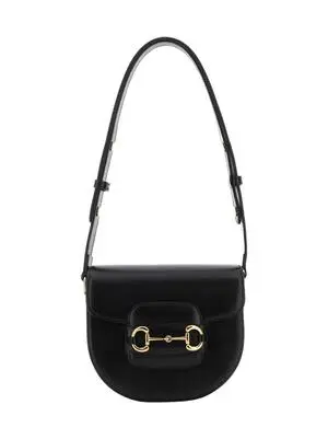 Gucci Leather Mini Horsebit 1955 Shoulder Bag - Black