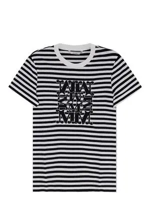 Max Mara Max Mara Women Mxmruta Cotton T-Shirt With Front Embroidery Multicolor