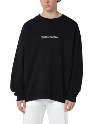 Off-White Script Arrow Diagonal Skate Sweatshirt - Black