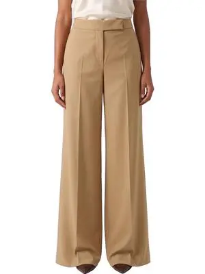 Max Mara Wide-leg Virgin Wool And Silk Trousers - Cream