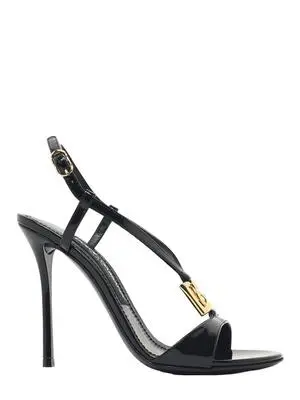 Dolce & Gabbana Patent Leather Sandals - Black