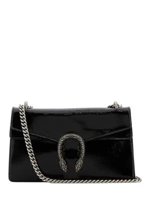 Gucci Leather Small Dionysus Shoulder Bag - Black