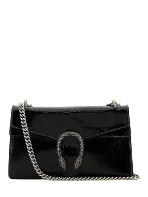 Gucci Leather Small Dionysus Shoulder Bag - Black