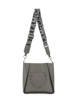 Stella McCartney Borsa A Spalla Con Logo - Gray