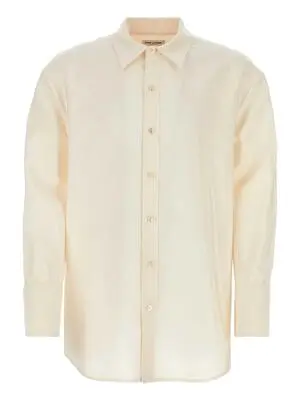 SAINT LAURENT Saint Laurent Men Ivory Faille Oversize Shirt