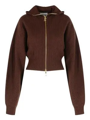 Sportmax Balco Wool And Cashmere Cardigan - Brown